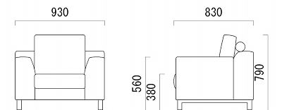 FLYMEe BASIC 1P SOFA / フライミーベーシック 1人掛けソファ f18318 - インテリア・家具通販【FLYMEe】
