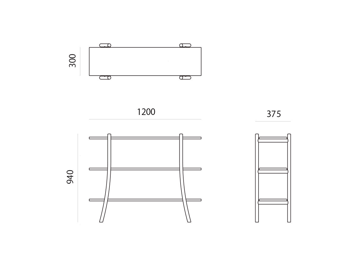ARIAKE Skyladder Shelves Low / アリアケ スカイラダー シェルフ ロー - インテリア・家具通販【FLYMEe】
