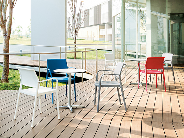 FLYMEe Noir Stacking Chair / フライミーノワール スタッキングチェア アーム付 e13078 - インテリア・家具通販【FLYMEe】