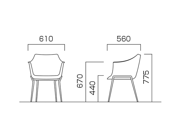 FLYMEe BASIC Arm Chair / フライミーベーシック アームチェア f18601 - インテリア・家具通販【FLYMEe】